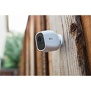 Arlo Pro 2 VMC4030P-100NAR Wireless Home Security Camera, Rechargeable, Night Vision, Indoor/Outdoor, 1080p, 2-Way Audio, Wall Mount, Add-On Camera, White (Renewed)