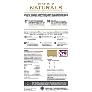 Diamond Naturals Light Real Meat Recipe Premium Dry Dog Food To Help Support Weight Management With Real Pasture Raised Lamb Protein 15Lb, 1772_15_DNL