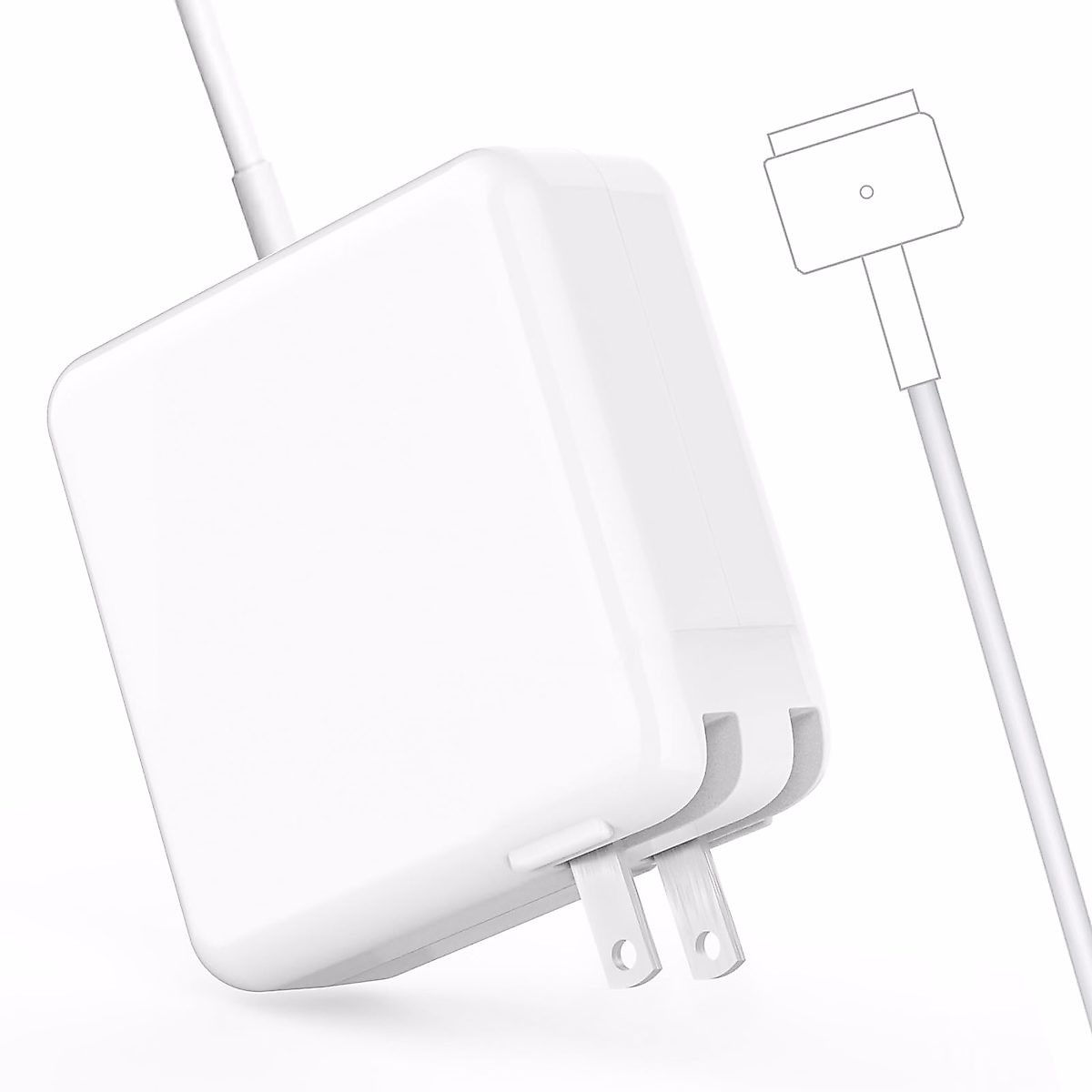 Replacement Mac Book Air Charger 45W T-Tip AC Shape Connector Power Adapter Charger for Mac Book Air 11 inch and 13 inch After Mid 2012