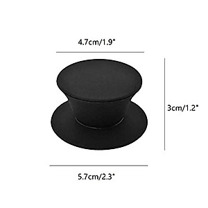 Pot Lid Knob Silicone Universal Pot Lid Cover Knob Handle Kitchen Cookware Lid Replacement 2 Pcs