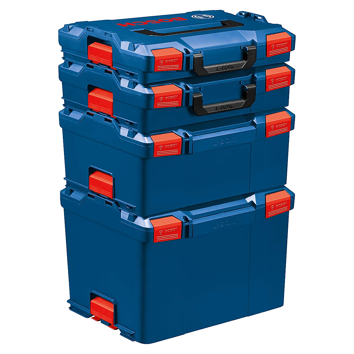 BOSCH L-BOXX-1 4.5 In. x 14 In. x 17.5 In. Stackable Tool Storage Case , Blue