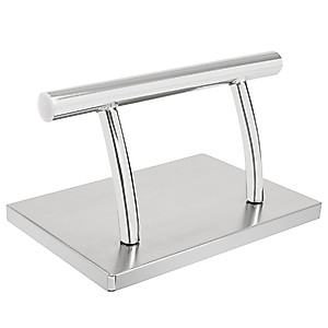 BarberPub Stainless Steel Footrest Barber Chair Foot Rest Parts for Hairdressing Salon Beauty Spa Equipment FOT01 (Silver)