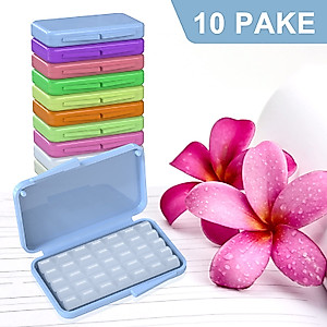 ARGOMAX Orthodontic Wax for Braces - Food Grade Dental Wax with Colorful Storage Box, 10 Packs (50 Strips) for Braces Wearers