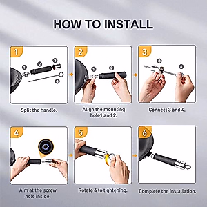 KAKULO 12 Inch Stir Fry Pan with Lid, Large Cooking Pan with Detachable Standing Handle - Induction Compatible