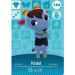 Nintendo Animal Crossing Happy Home Designer Amiibo Card Kidd 134/200 USA Version