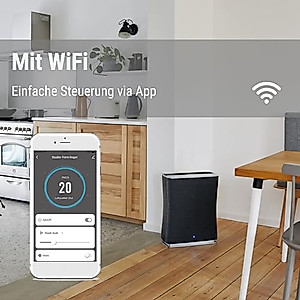 Stadler Form Luftreiniger Roger mit Dual Filter (H12 HEPA & Aktivkohle), filtert Schadstoffe wie Pollen, Staub, Tierhaare, Bakterien und Viren aus der Luft, bis zu 66 m² inkl. Auto-Modus