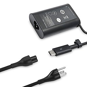 45W USB-C Laptop Charger for Dell Adapter: Dell XPS 13 9333 9360 9365 9370 9380,0HDCY5,LA45NM150,04RYWW,Ins piron 14 7275 7370 7437 Latitude 7390 2in1 5175 5285 5290-2in1 with Type c (USB-C/USBC) Tip