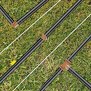 18PCS Irrigation Fittings Kit for 1/2" Tubing (0.520-0.600" ID) Drip Line Connectors - 6 Tees 6 Couplings 6 Elbows, Drip Irrigation Fitting Set Drip or Sprinkler Systems