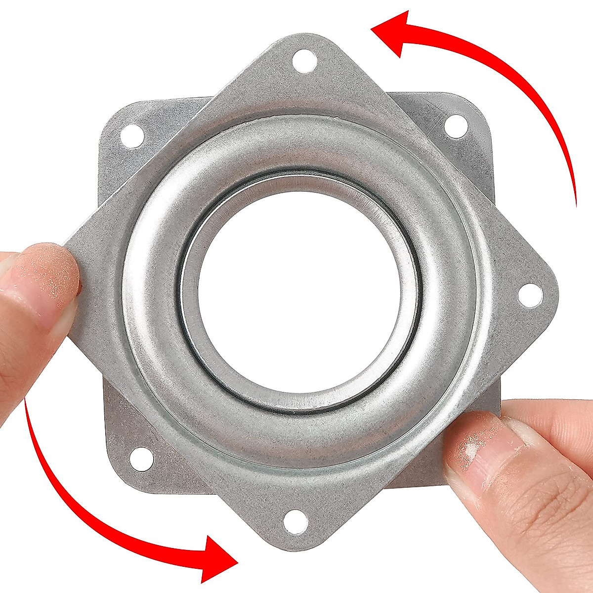 DMSTECH 2 Pack 3" Lazy Susan Turntable 200 LBS pounds Steel Ball Bearing Rotating Tray Strong Sturdy Table Cabinet Low Profile