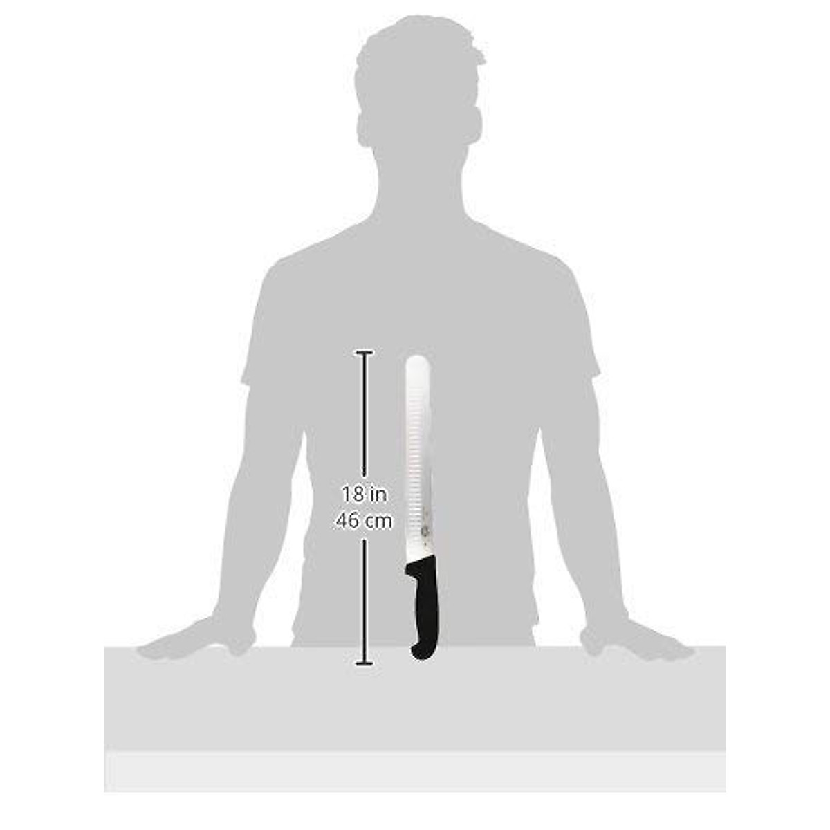 Victorinox 12 Inch Fibrox Pro Slicing Knife with Granton Blade