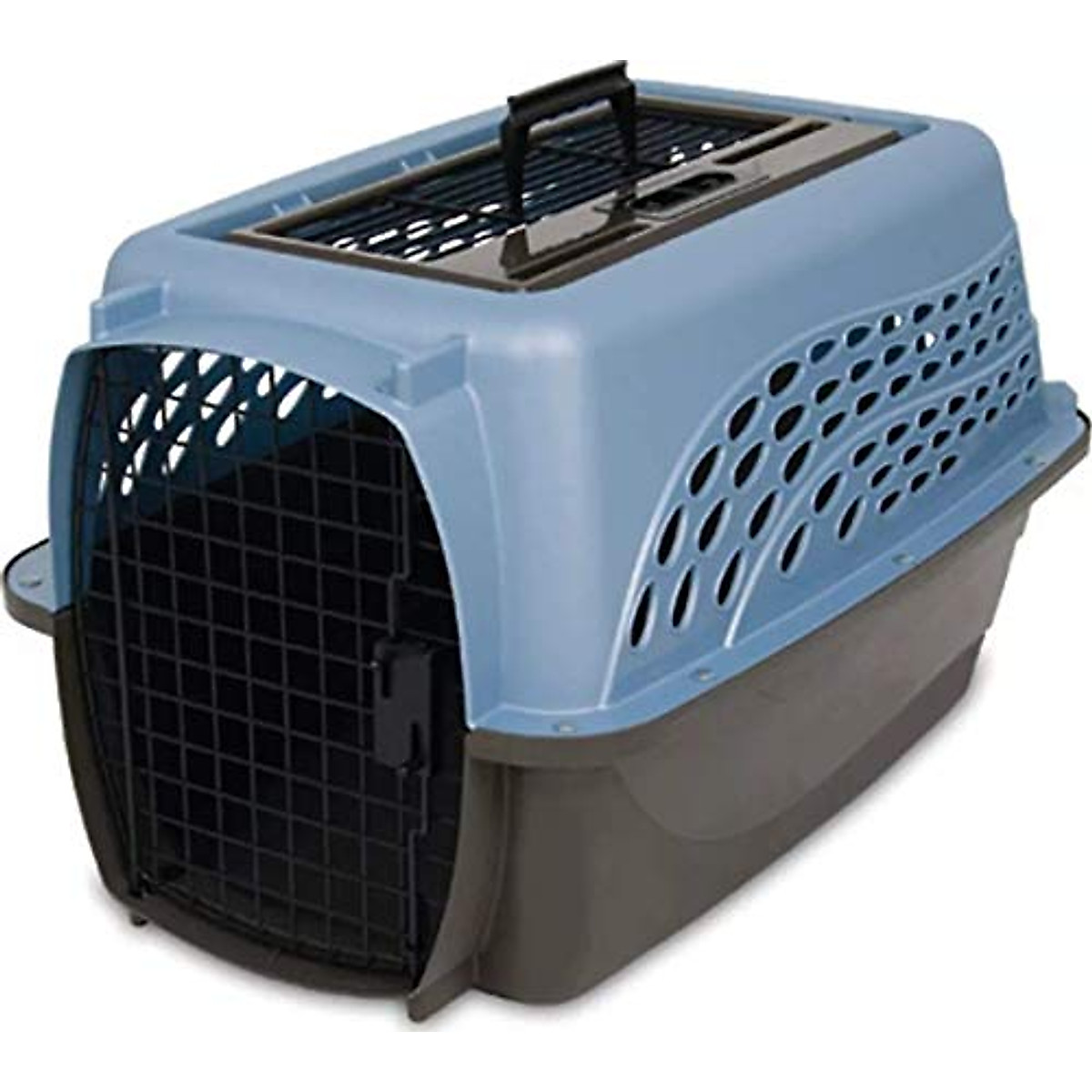 Petmate Two-Door Small Dog Kennel & Cat Kennel (Top Loading or Front Loading Pet Carrier, Great for Small Animals, Made with Recycled Materials, 24 inches in Length) For Pets up to 15 Pounds