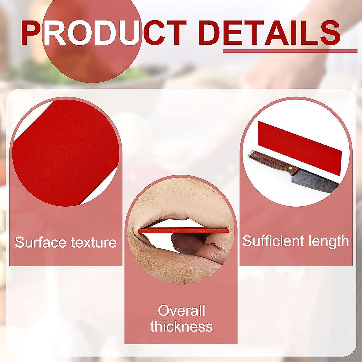 Tinlade 2 Pcs G10 Knife Handle Spacer Material 6.3 x 2 x 0.04 Inches G10 Sheet Knife Handle Liners for Knife Scales Slabs Making Supplies (Red)