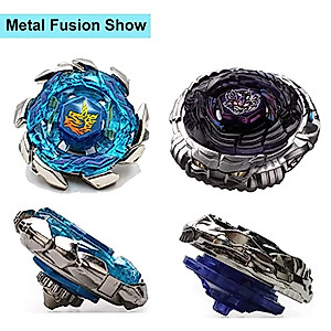 Burst Battle Metal Fusion Turbo Evolution Set with 4D Launcher Set Toys for Prime Boys Pegasus Battling Top