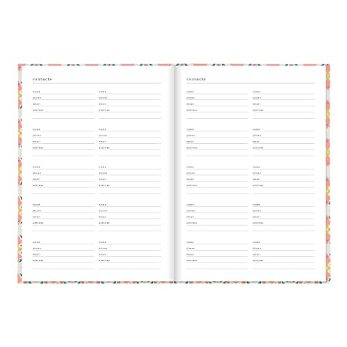 Letts of London Morocco Academic Weekly/Monthly Planner, August 2023 to July 2024, Week-to-View, Sewn Binding, Multilingual, A5 Size, 8.25" x 5.875", Coral (C031812-24)