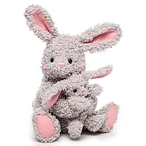 Bearington Bunny Hugs The Bunny Stuffed Animal, 10 Inch Easter Plush Rabbit Stuffed Animal