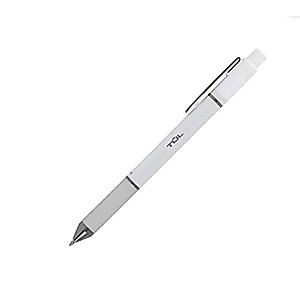 TUL Retractable Gel Pens, Limited Edition, Sunset Shades, Medium Point, 0.7 mm, Pearl White Barrel, Blue Ink, Pack of 4