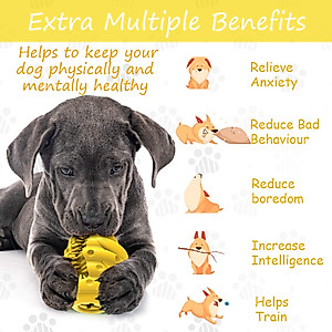 MOUWOO Dog Chew Toys for Aggressive Chewers Indestructible Toys for Large Breed Aggressive Durable Dog Slow Feeder Toy Dog Interactive Toy