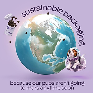 Vitail Calming Dog Chews for Anxiety & Stress Relief - Natural Ingredients with Magnesium - Helps Emotional Balance & Reduces Destructive Behavior - 90 Soft Chews