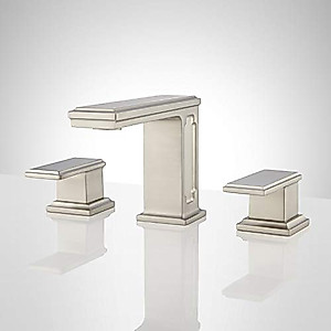 Signature Hardware 934429 Ryle 1.2 GPM Widespread Bathroom Faucet with Drain Assembly