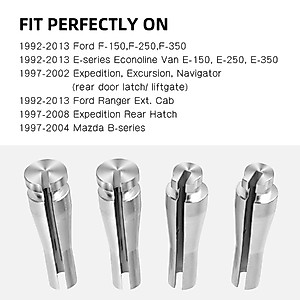 Car Door OEM Cable Fix Part for F-series, E-series, Ranger, Expedition, Excursion, Navigator - Vehicle Door Latch Lock Cable Repair Kit (16 Ends)