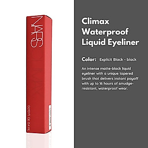 NARS Climax Liquid Smudge Proof Long Wear Extreme Black Eyeliner Full Size