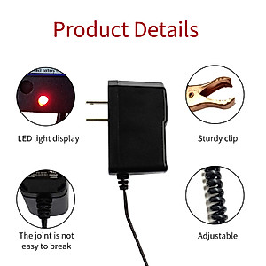 HOYOA Small Automatic Battery Float trickle Charger 12v for car Boat Household Motorcycle Automotive (Based on Use in Commerce) Chargers for Electric Batteries