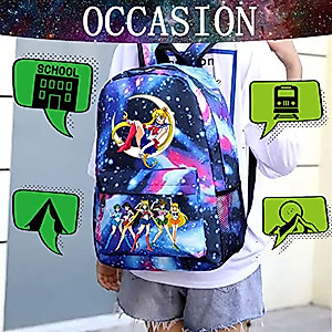 Qoinied Kids Girls Backpack for School Travel Backpack For Women Laptop Backpack for Girls (H)