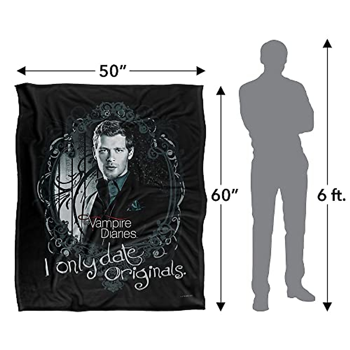 Vampire Diaries Originals Officially Licensed Silky Touch Super Soft Throw Blanket 50" x 60"