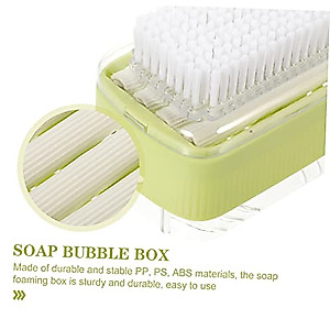 Alipis 4pcs Box Soap Foaming Box Foaming Soap Holder Soap Dispenser Bar Soap Roller Soap Dish Foaming Holder Soap Holder with Brush Soap Drainer Travel Soap Dish Holder The Bubble