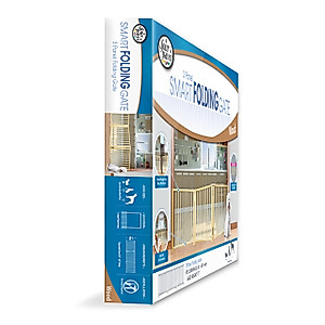 Four Paws Expandable Dog Gate, Wood Gate for Dogs, 3-Panel 24-68" W x 17" H