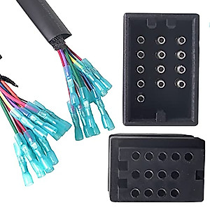 Aumtoni Snow Plow Wiring Harness Repair Kit 2 Pack for Boss Snowplow Blade, 13-Pin Plow & Vehicle Side Repair Harness, Replace# MSC04753, MSC04754