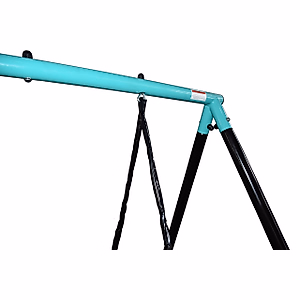 UFO A-Frame Metal Swing Set for 1 or 2 Children, Kids & Toddlers