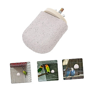 CORHAD 2pcs Parrot Standing Pole Parrot Perch Cockatiel Toys Parakeet Perches for Cage Bird Cage Toys Perches for Bird Cages Parrot Cage Supply Bird Perches Bird Toy Light Grey Pumice