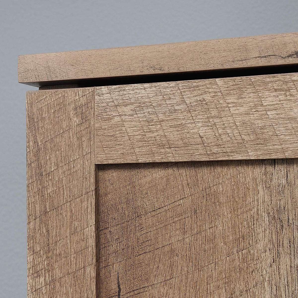 Sauder HomePlus Storage Pantry cabinets, L: 30.71" x W: 17.21" x H: 68.82", Lintel Oak finish