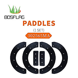 BOSFLAG 302565MA Paddles with 1501122MA Cable 762259MA Cable Replaces Murray 302565, 35992MA, 335992, 1687312, 1687312SM for Murray SN421, PSB210, PM40, MN421, HN421 21" Single Stage Snow Throwers