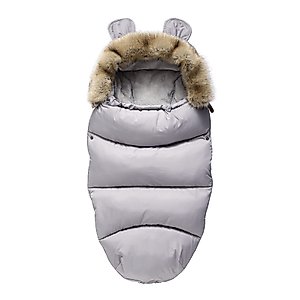 Baby Sleeping Bag Winter Keep Warm Baby Stroller Bunting Bags for 0-3 Year-old Universal Baby Stroller Sleeping Bag Footmuff Outdoor Thick Warm Infant Stroller Sleeping Blanket (Gray) (FYSD-18-1129)