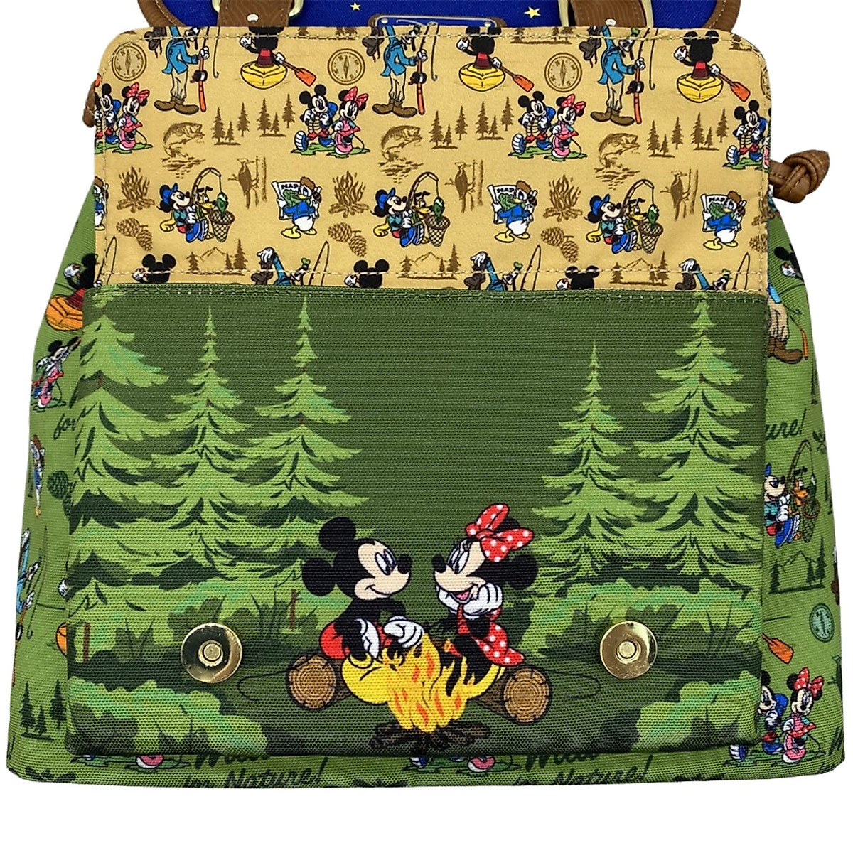 Loungefly Mickey, Minnie, & Friends Camping Scene Rucksack