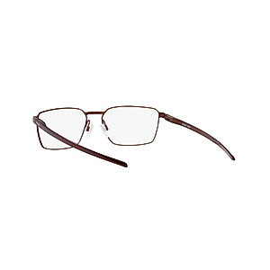 Oakley Men's Ox5073 Sway Bar Rectangular Prescription Eyewear Frames, Brushed Grenache/Demo Lens, 53 mm