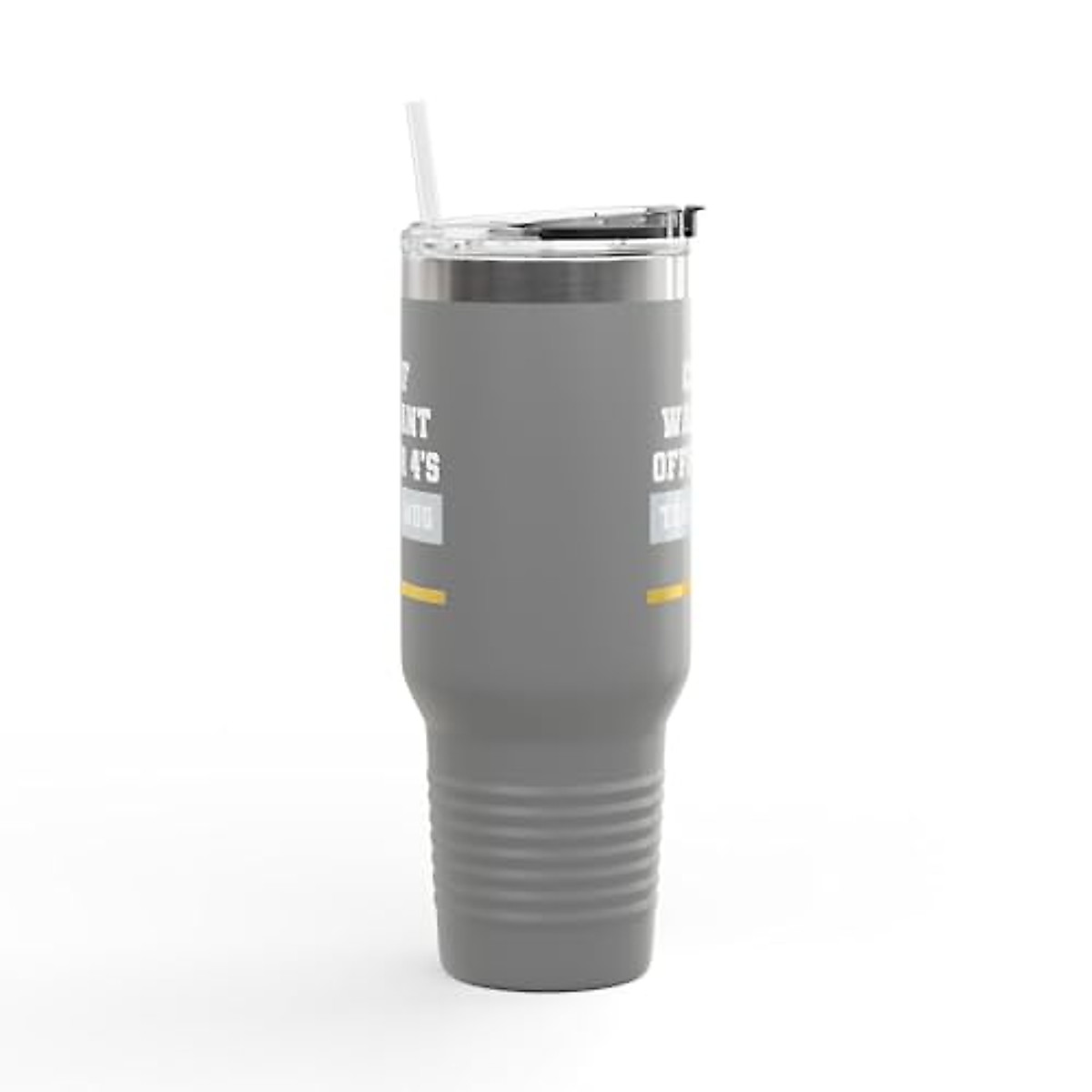 Chief Warrant Officer 4's Travel Mug: Insulated Stainless Steel Tumbler with Handle and Straw, Military Gift (40oz)