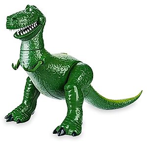 Disney Store Official Rex Interactive Talking Action Figure from Toy Story, Features Sounds and Phrases from The Movies, Interacts with Other Figures and Toys