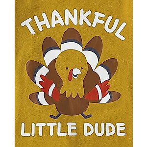 The Children's Place Unisex-Baby and Toddler Long Sleeve Fall Thanksgiving Graphic T-Shirt Thankful Dude 4T