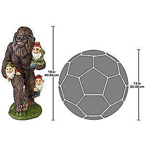 Design Toscano Schlepping The Garden Gnomes Bigfoot Statue 16 Inch