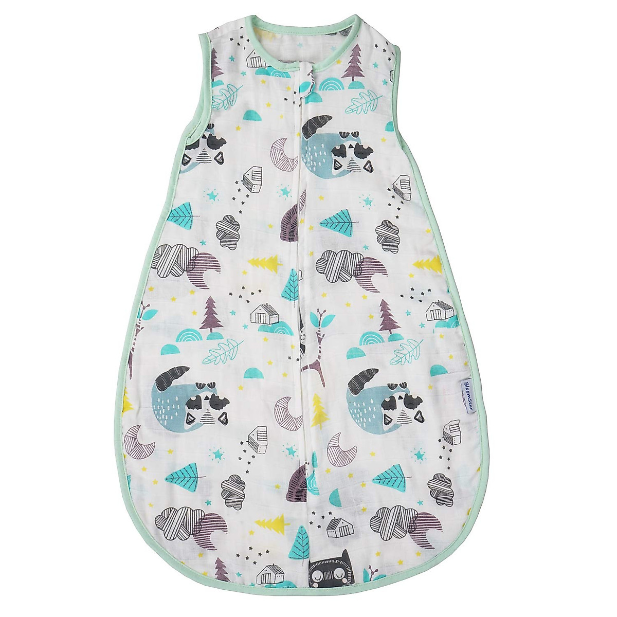 Toddler Sleeping Sack Muslin Cotton Lightweight Wearable Blanket Thin Summer Sleeping Bag Baby Sleeveless Sleep Sacks 0.5 Tog Boy Soft 6-12 Months Girl Infant Sleep Bag 12-18 Months Toddler 2T