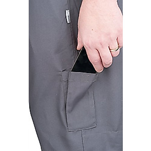 KNG Mens Vented Active Chef Pant, Black, L