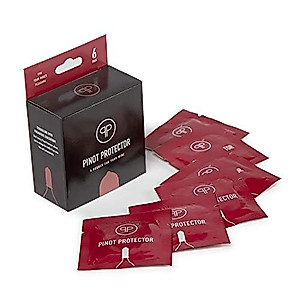 Big Betty - Pinot Protector Wine Bottle Stopper - Air-Tight, No Leak, Food Grade Nitrile - Red (6 Count)