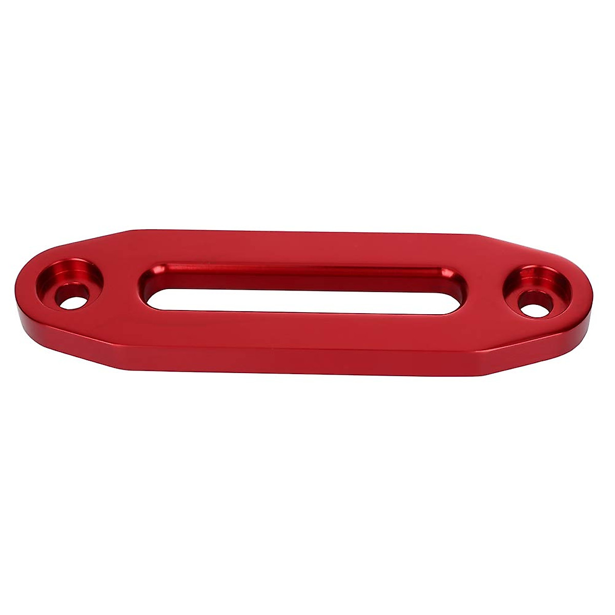 OCPTY 6" Aluminum Hawse Fairlead for Synthetic Winch Rope Cable Line Polished Univerasal ATV UTV Winch Hawse Fairlead (Red 3500-5500 lbs)