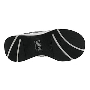 Drew Sprinter Womens Slip Resistant with Flexknit Sneaker, Black Combo,7 Medium (B)