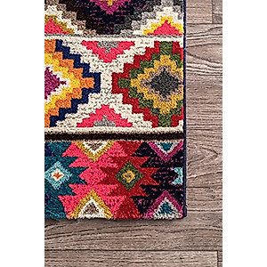 nuLOOM Lizmar Retro Runner Rug, 2' 5" x 8', Multi