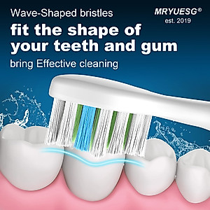 MRYUESG Replacement Heads Compatible with Philips Sonicare 10 Pack, MRYUESG Electric Tooth-Brush Head Designed for Phillips Diamond-Clean, Plaque Control Brush Heads for C2 4100 5100 1100