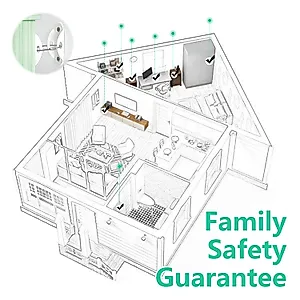 Baby proofing kit Wall Anchors, Baby Safety Products Furniture Anchors, Kids Furniture Anchors for Baby proofing, Child Proof Anti tip Furniture Anchors to Wall, Earthquake Straps(10 Pack)